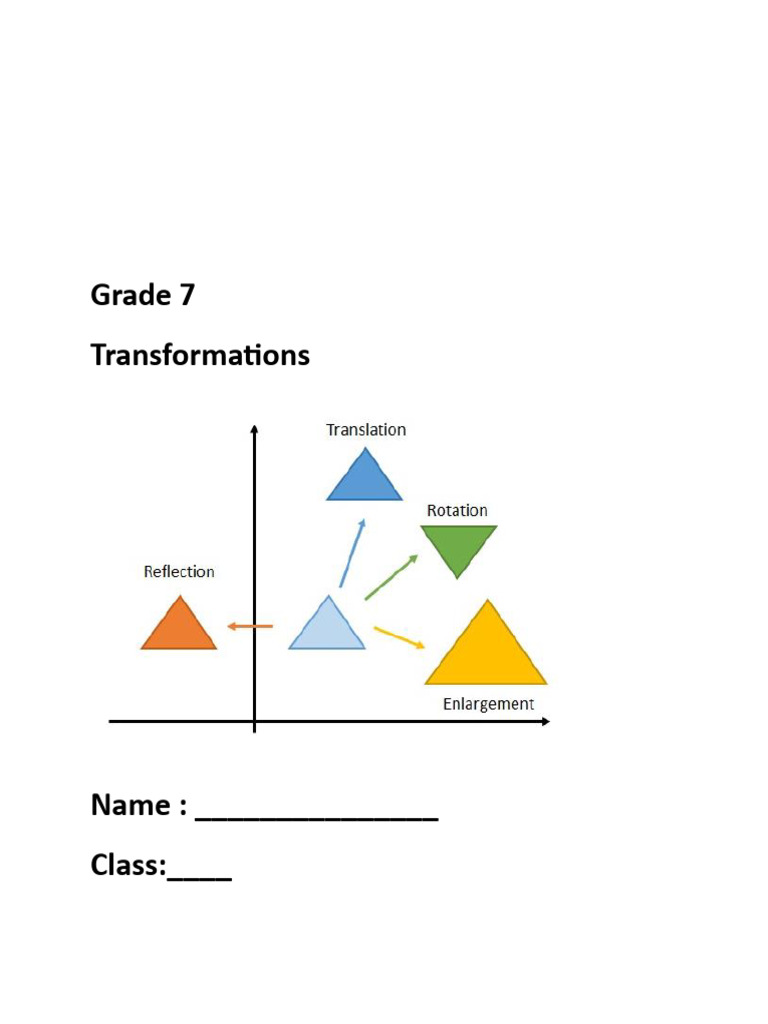 Unit 13 Transformations | PDF | Science & Mathematics | Computers