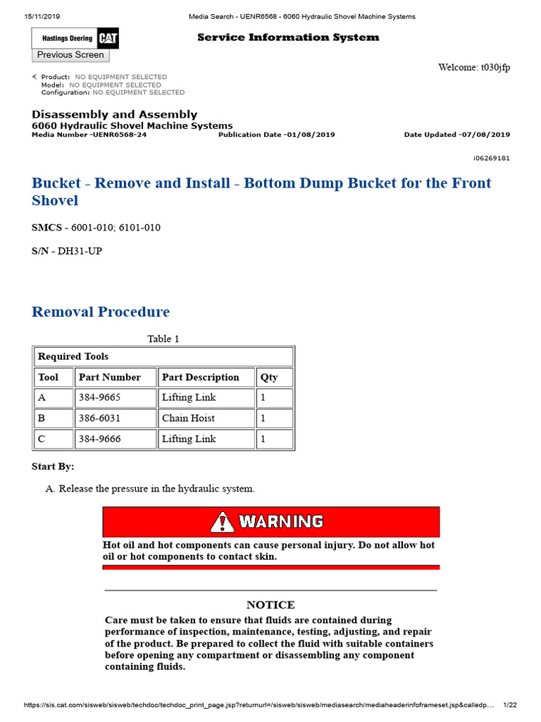 6060 Hydraulic Shovel Assembly Guide | PDF | Machines | Equipment