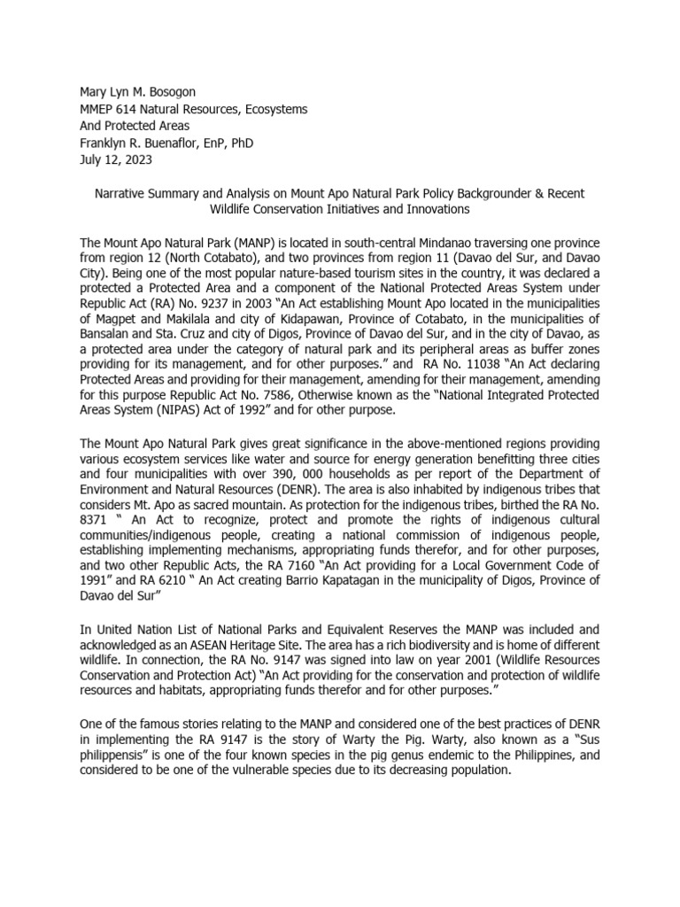 Narrative Summary and Analysis | Download Free PDF | Natural ...