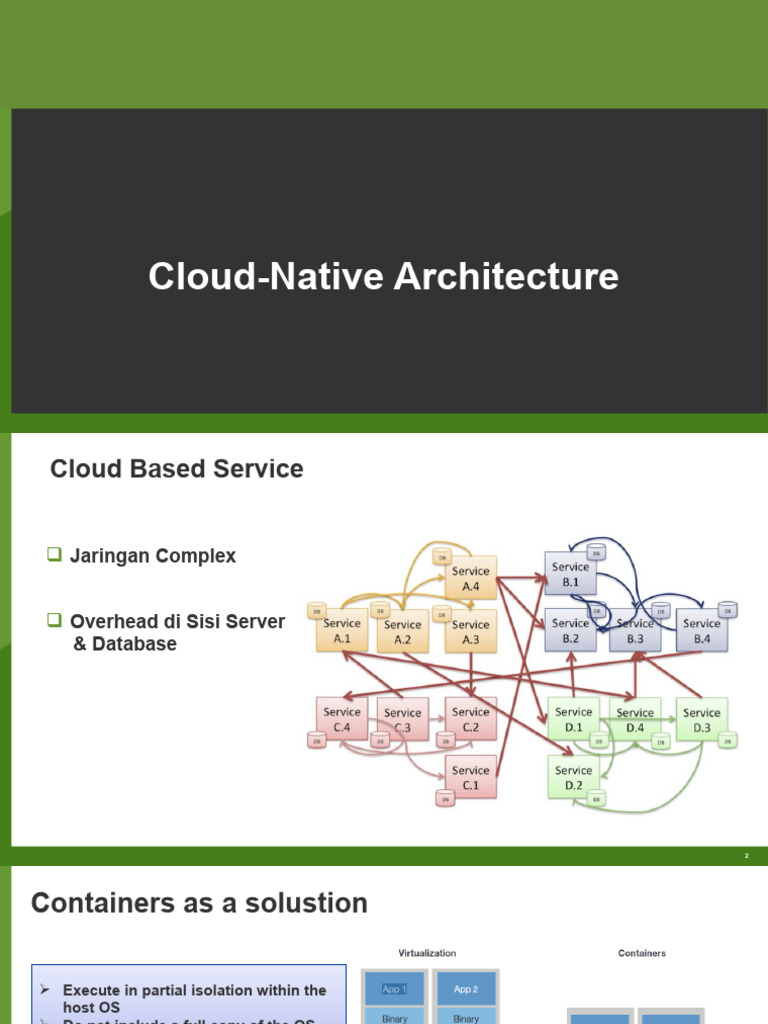 Cloud Native & Container Based Apps | PDF | Cloud Computing | Systems Architecture