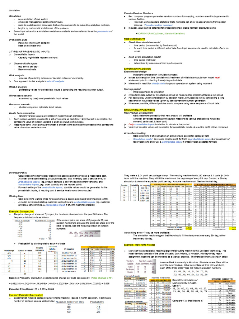 Simulation | PDF | Simulation | Sensitivity Analysis