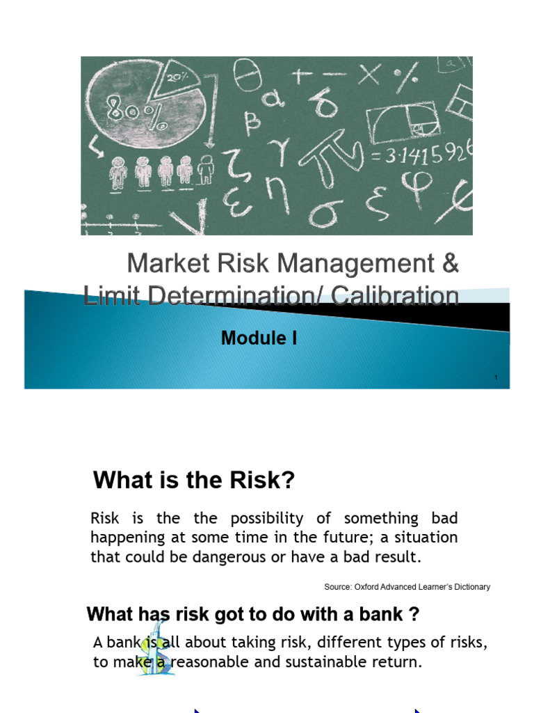 Module 1 - Market Risk Limit Calibration | PDF | Financial Risk | Bond ...