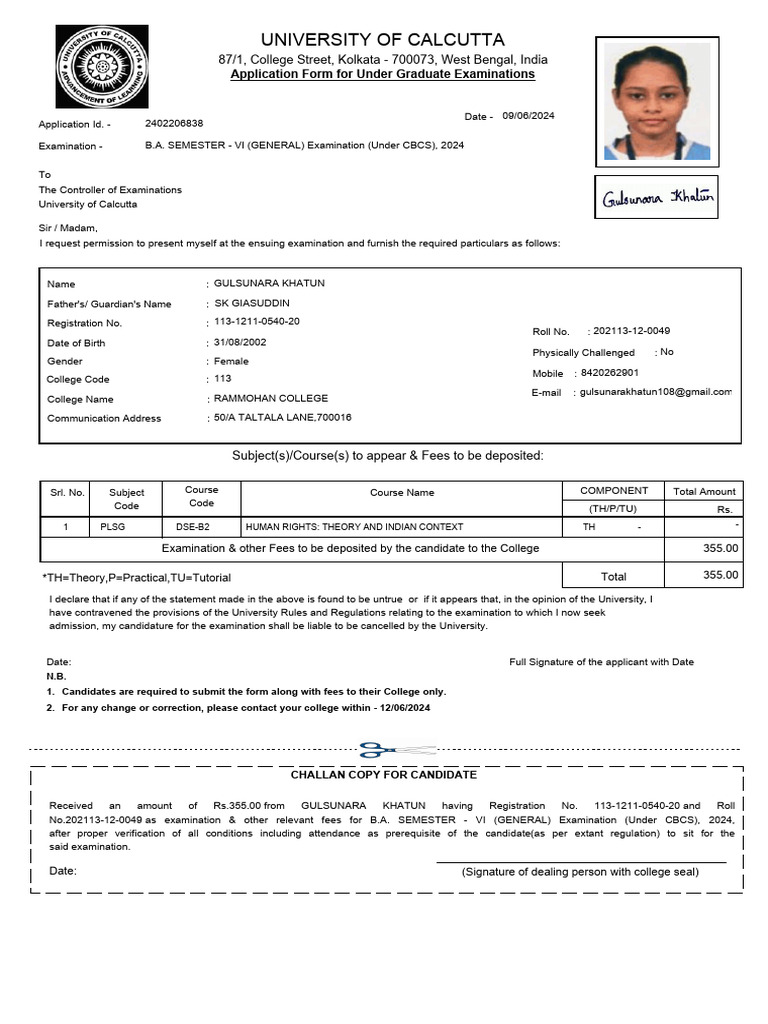 Enrolment - Form - 113 1211 0540 20 - 09 06 2024 - 21 21 | PDF ...