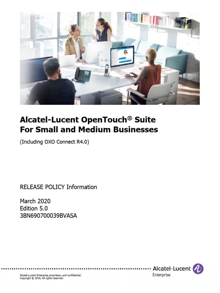 OTSMB ReleasePolicyInfo March2020 Ed5.0 | PDF | Application Software | Proprietary Software