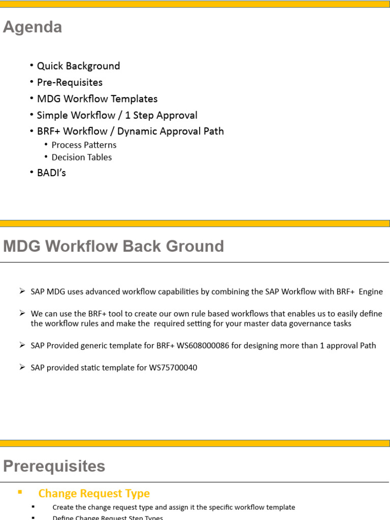 MDG Day6-MDG Workflows | PDF | Workflow | Information Technology Management