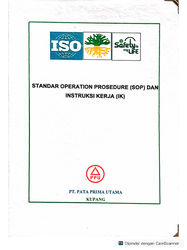 Sop Dan Instruksi Kerja PPU | PDF