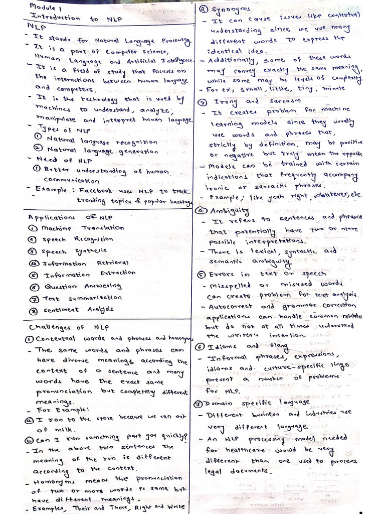 NLP Question Bank | PDF