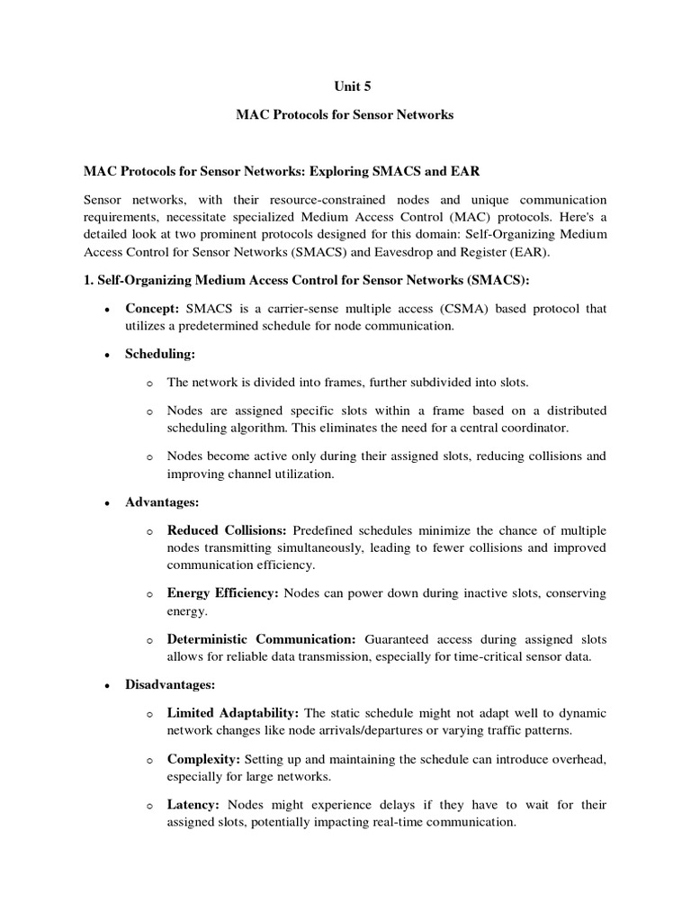 Unit 5 | PDF | Channel Access Method | Computer Network