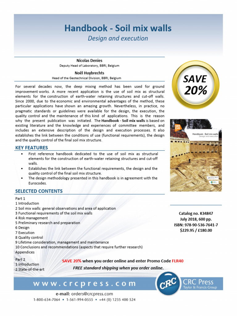Handbook Soil Mix Walls Flyer | PDF