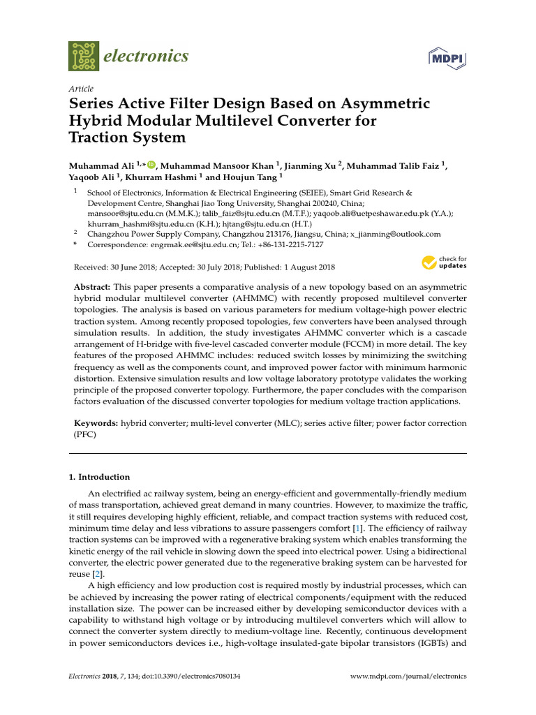 Series Active Filter Design Based On Asy | PDF | Electricity ...
