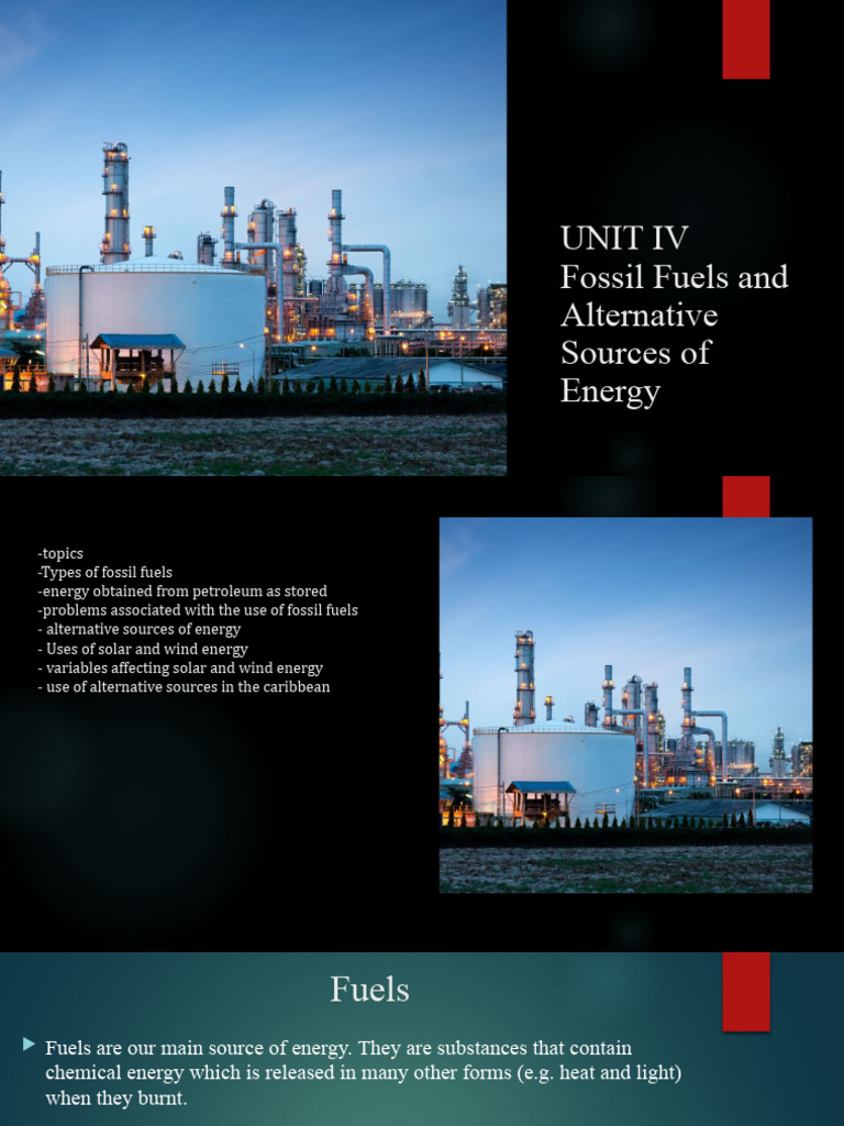 Fossil Fuel and Alternative Sources of Energy | PDF | Fuels | Petroleum