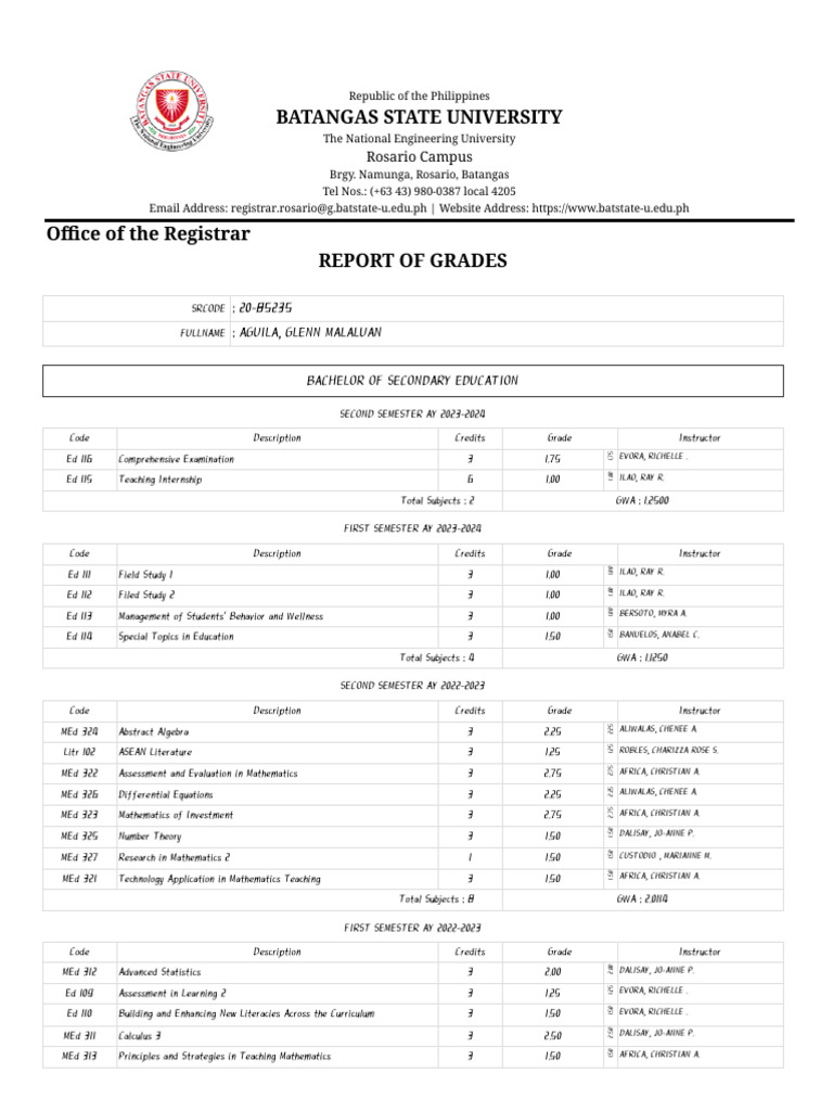 All Gwa | PDF | Mathematics | Science