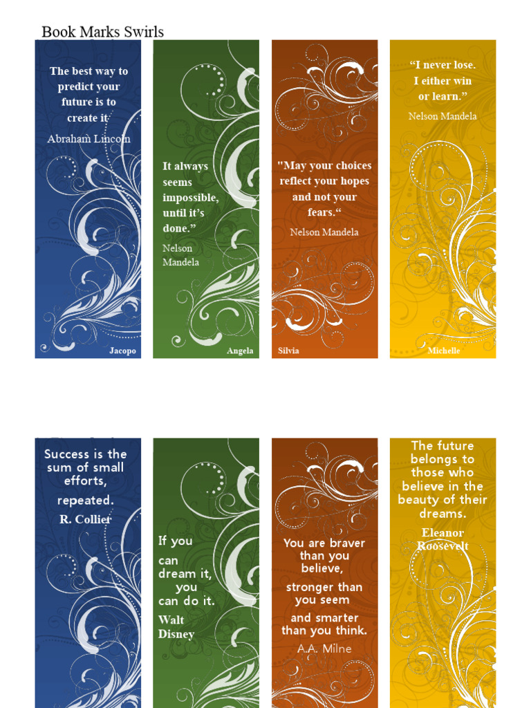 Bookmarks Motivational Quotes | PDF