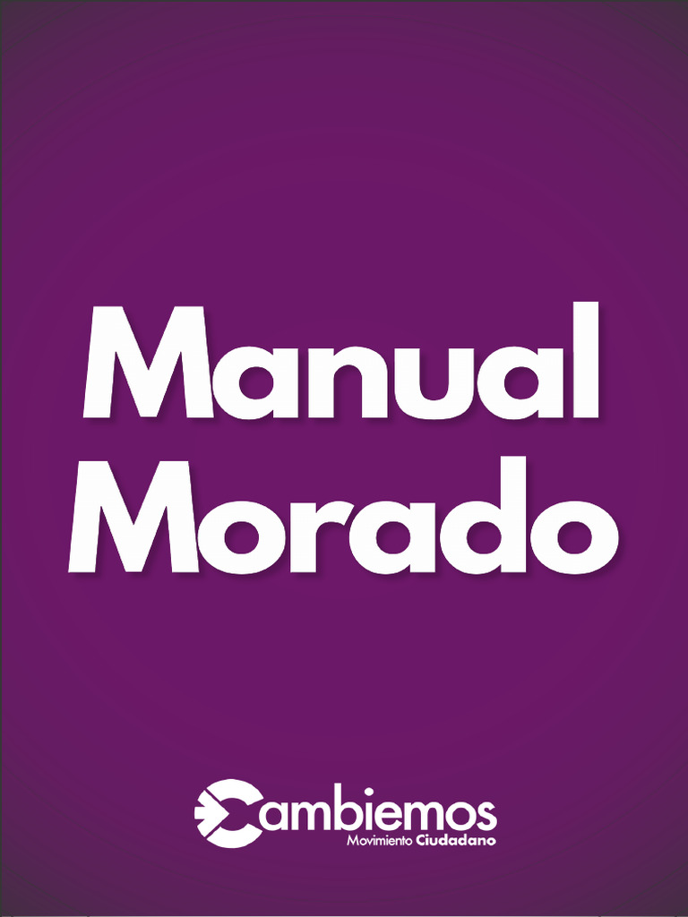 Manual Morado | PDF | Votación | Elecciones