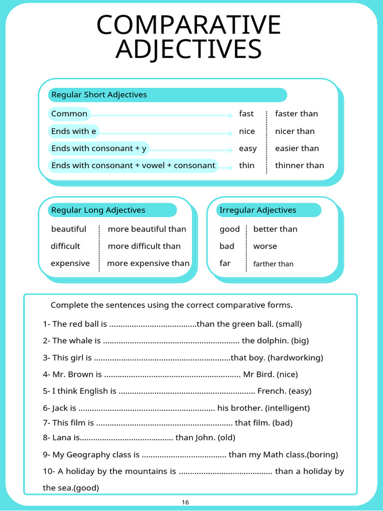 GRFM - Comparatives and Superlatives | PDF | Adjective | English Language