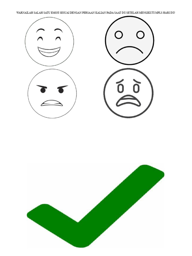 Warnailah Salah Satu Emoji Sesuai Dengan Persaan Kalian Pada Saat Ini ... Warnailah Salah Satu Emoji Sesuai Dengan Persaan Kalian Pada Saat Ini ...
