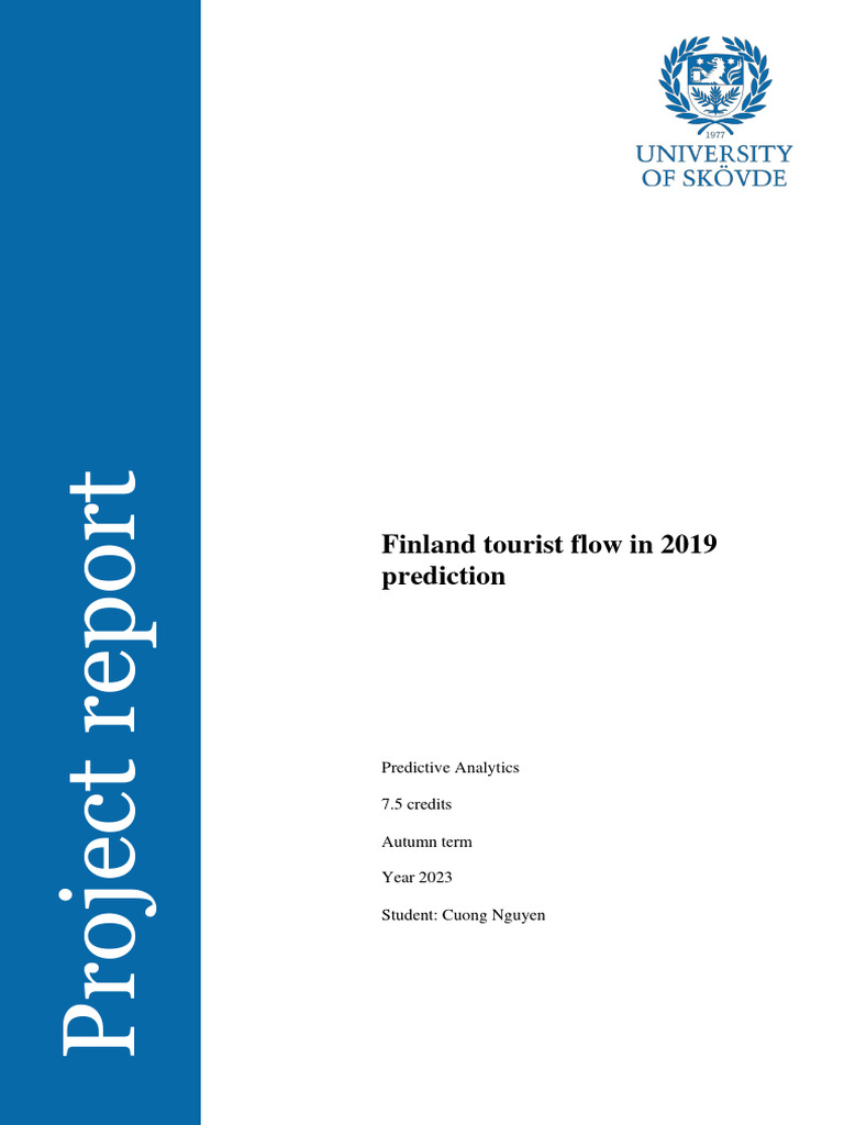 Finland 2019 Tourist Flow Prediction Report | PDF | Forecasting | Time ...