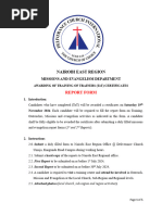 Ministry Report Form | PDF