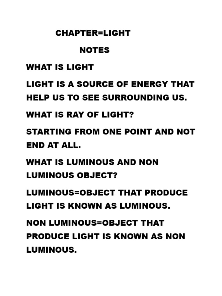 Understanding Light and Mirrors | PDF