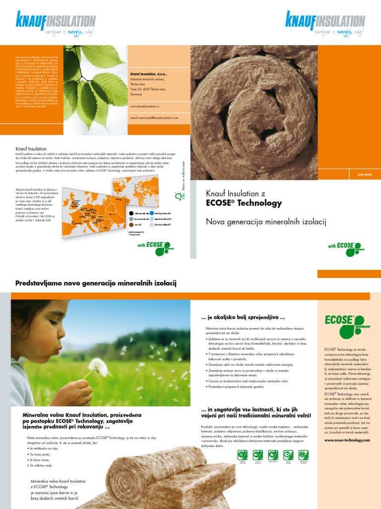 O-09-4371 Mineral Wool With ECOSE Technology | PDF