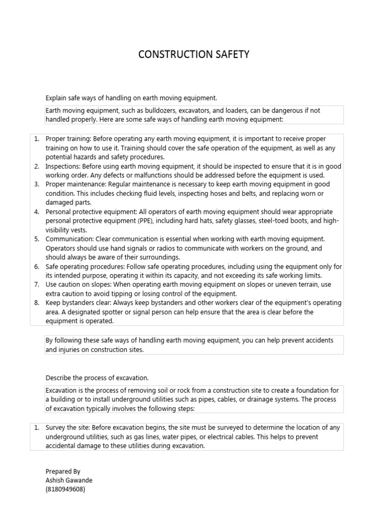 Construction Safety 23110 | PDF | Warehouse | Housekeeping