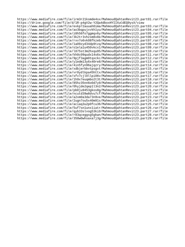 Mahmoud Qahtan Revit 23 Files | PDF