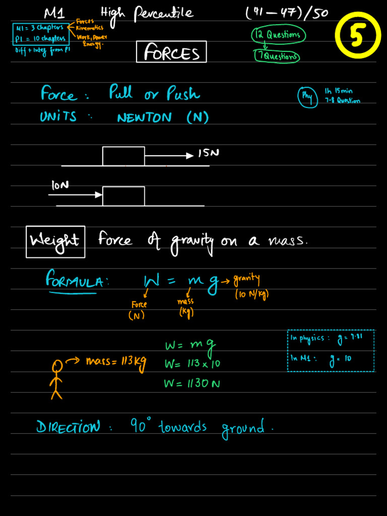 M1 FORCES . | PDF | Force | Tension (Physics)