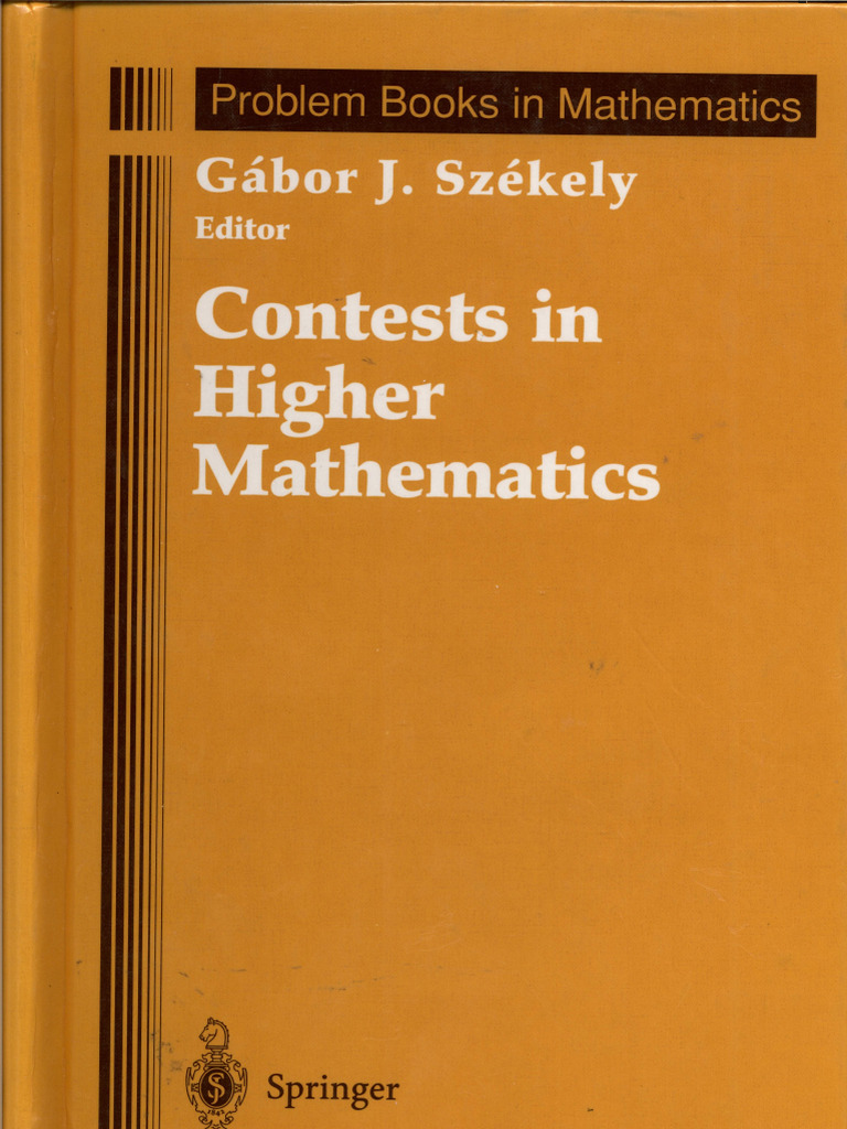 (Problem Books in Mathematics) Gabor J. Szekely (Editor) - Contests in ...