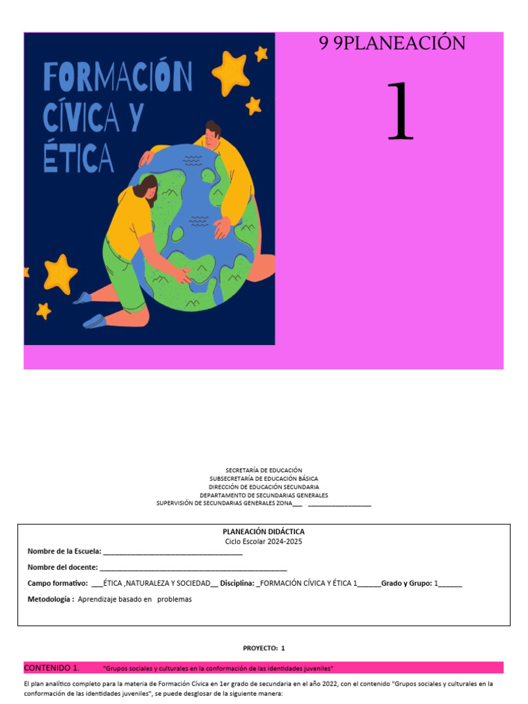 PLANEACION FORMACION 1 | Descargar gratis PDF | Evaluación | Derechos humanos