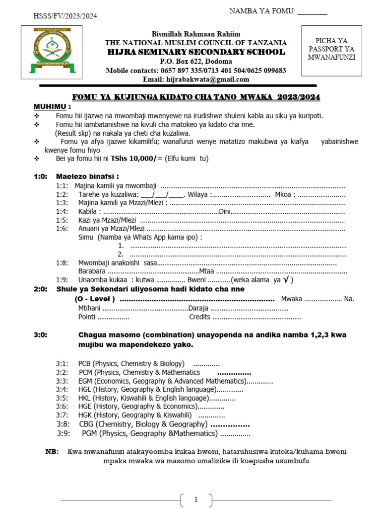 Fomu FM5 2023 - 025416 | PDF