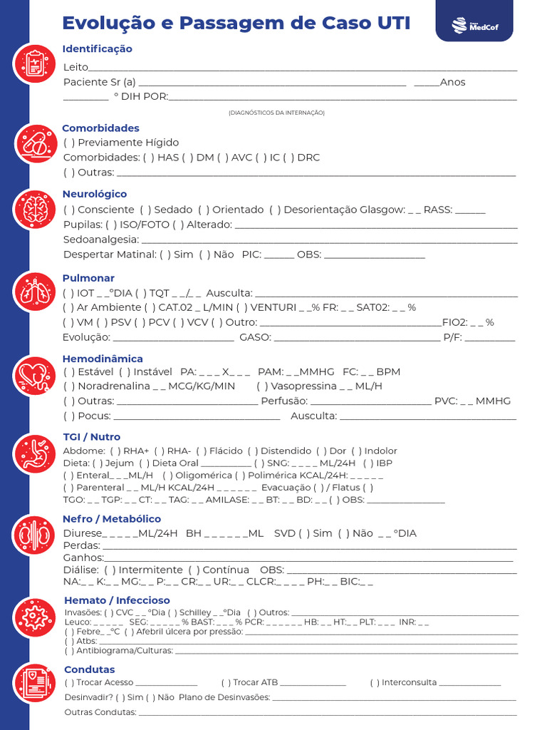PDF Evolucao e Passagem de Caso UTI | PDF