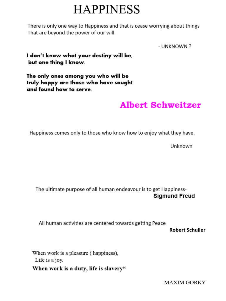 Finding Happiness Through Detachment | PDF | Happiness | Psychology