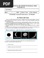 Plano de Aula 4 º Ano - Lua | PDF | Lua | Astronomia