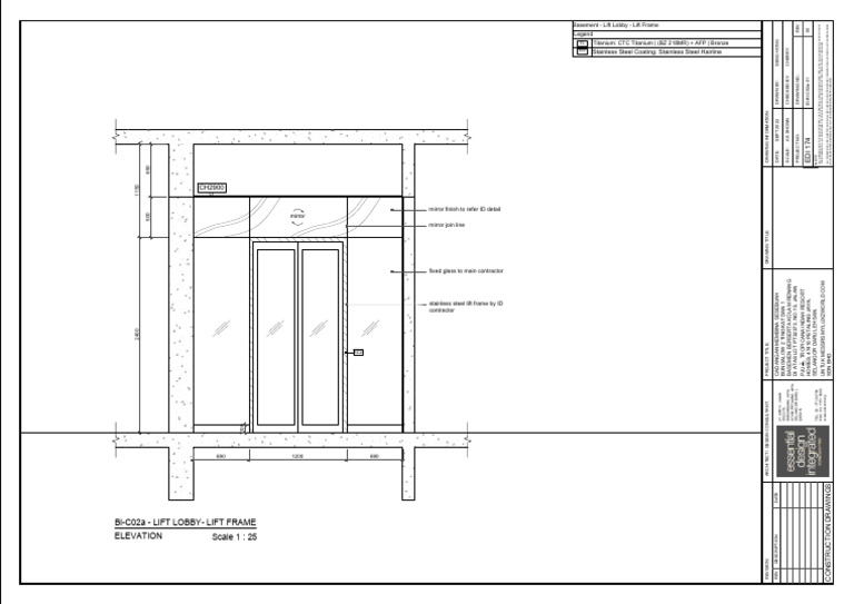 House 15 FFE - Lift Drawings 1 | PDF | Building Materials | Materials