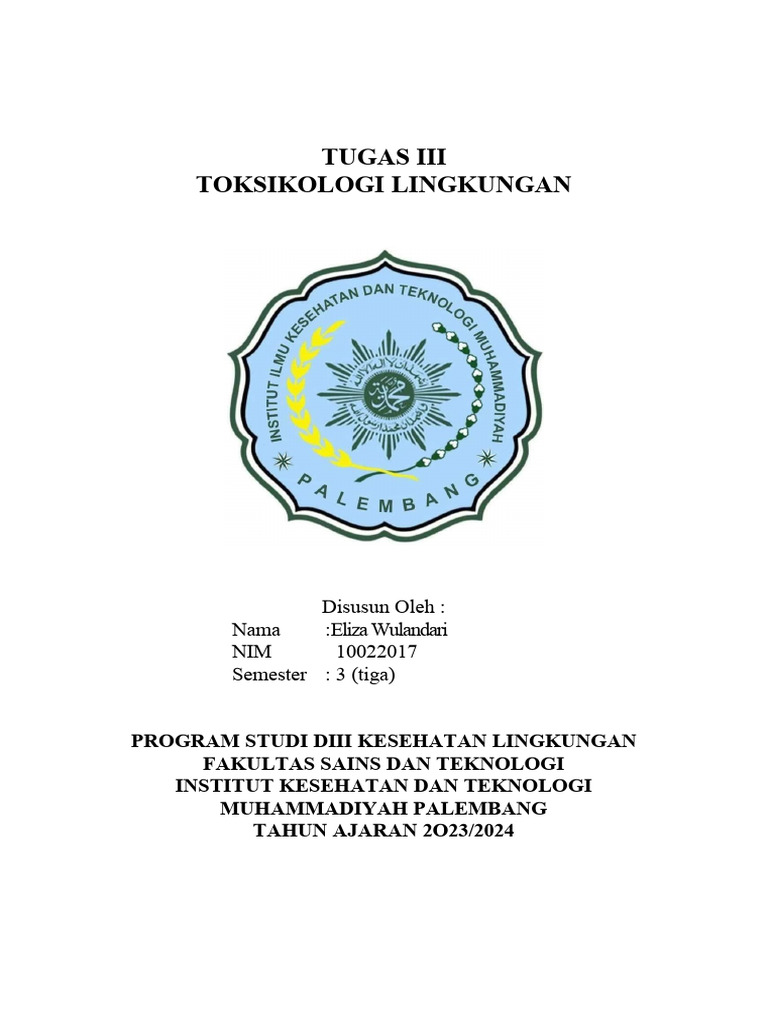 Tugas 3 Dan 4 Toksi Eliza | PDF | Pengembangan Diri | Kesehatan Holistik