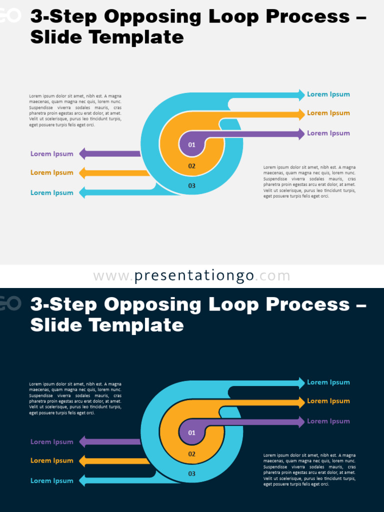 3-Step Opposing Loop Process Template | PDF | Technology & Engineering