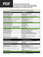 Monash University Academic Calendar 2025 | PDF