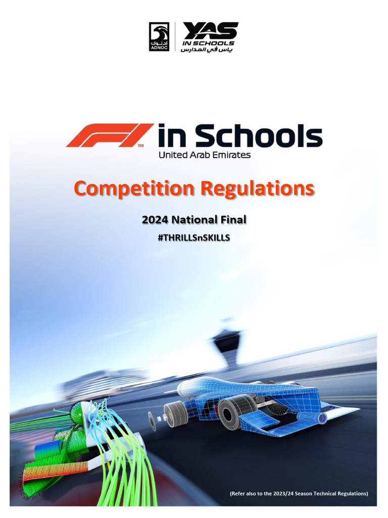 UAE F1iS-2023-24 Competition-Regulations V4 | PDF | Computers