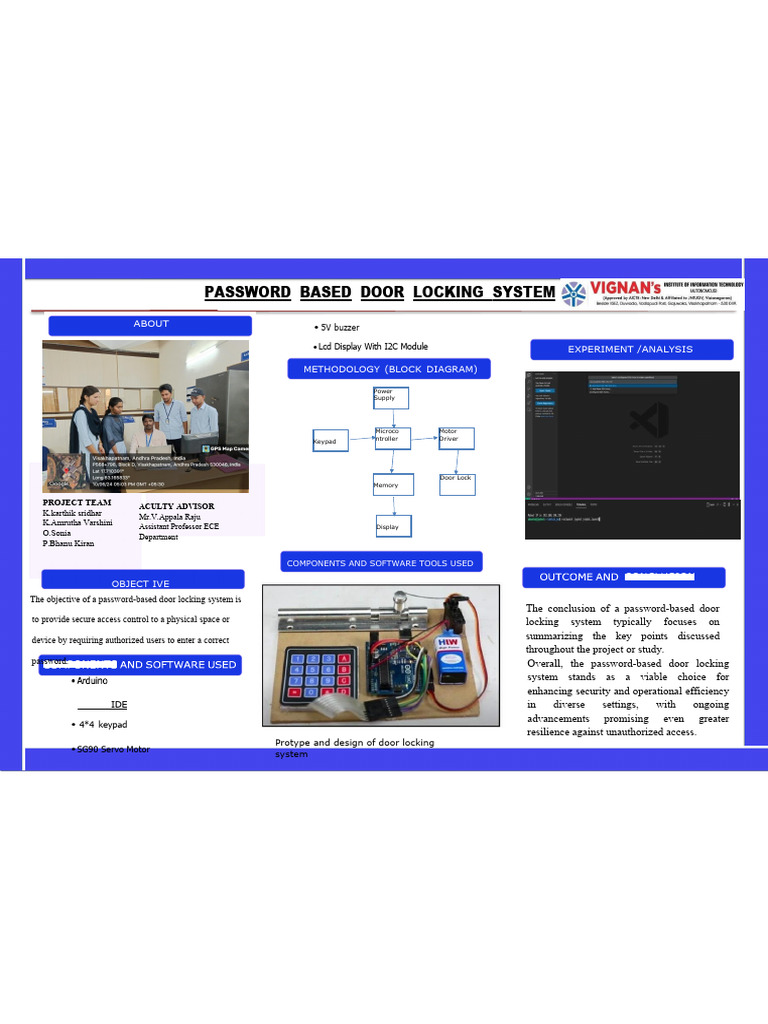 Password Based Door Locking System | PDF | Software | Systems Engineering