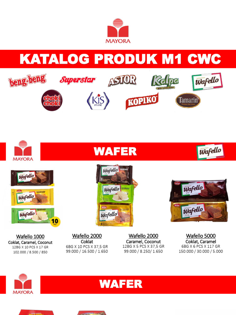 Katalog Produk m1 CWC | PDF | Confectionery | Snack Food