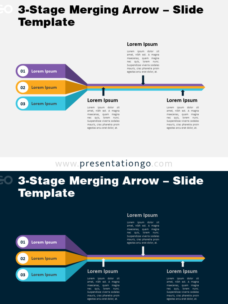 3-Stage Merging Arrow Template | PDF | Games & Activities
