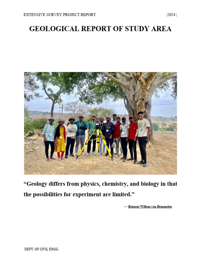 Geological Survey Report of Melukote | PDF | Fault (Geology) | Dam