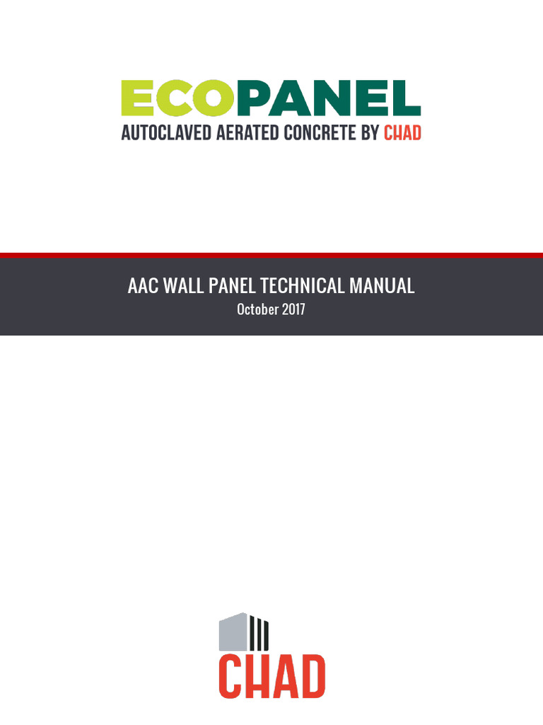 CHAD Tech Manual AAC EcoPanel v2 | PDF | Sound | Wall