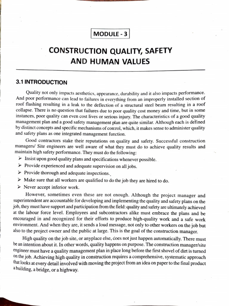 Module 3 - Construction Quality | PDF | Iso 9000 | Quality Assurance