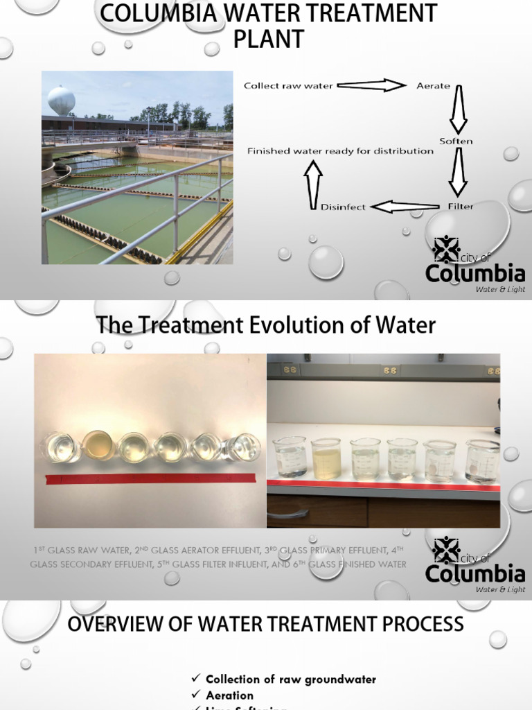 Columbia Water Plant | PDF | Water Purification | Water