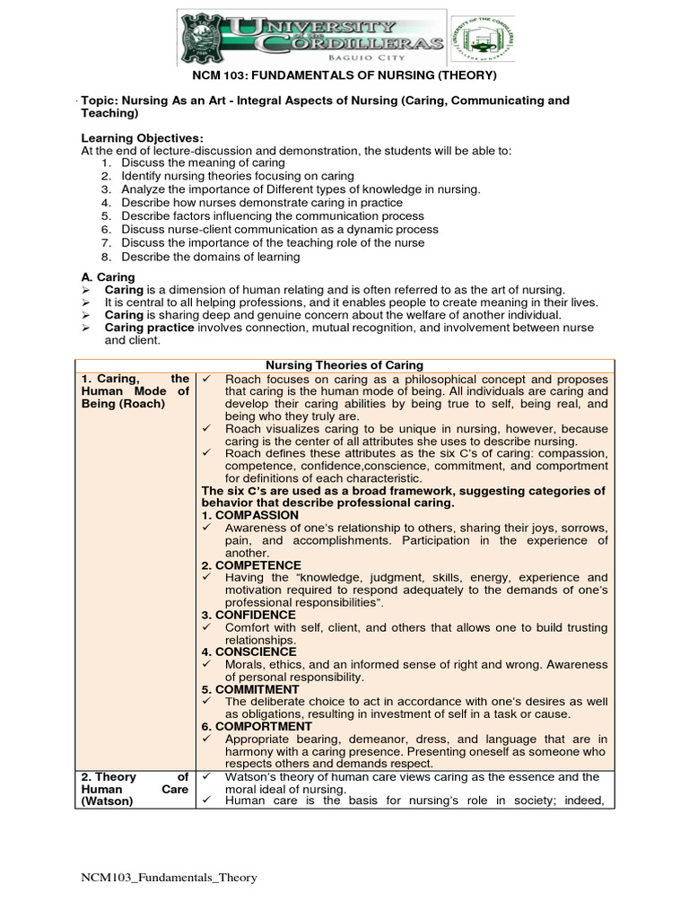 Nursing as an Art Communication Skills | PDF | Communication ...