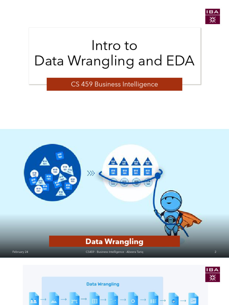 BI - Lecture04B - Intro To DataWrangling and EDA | PDF | Data Analysis ...