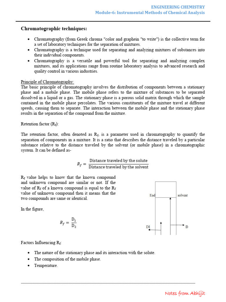chromatographic_techniques | PDF | Chromatography | Gas Chromatography