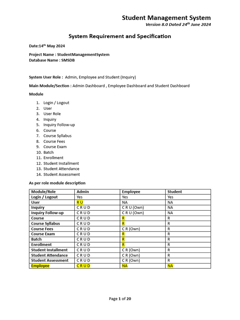 Project SRS Ver 8 | PDF | Login | Computer Science