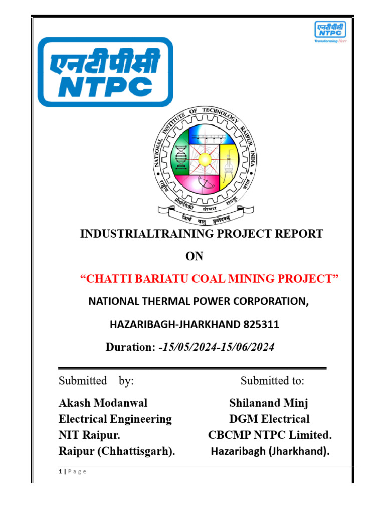 NTPC Training Report 1-1 | PDF | Transformer | Insulator (Electricity)